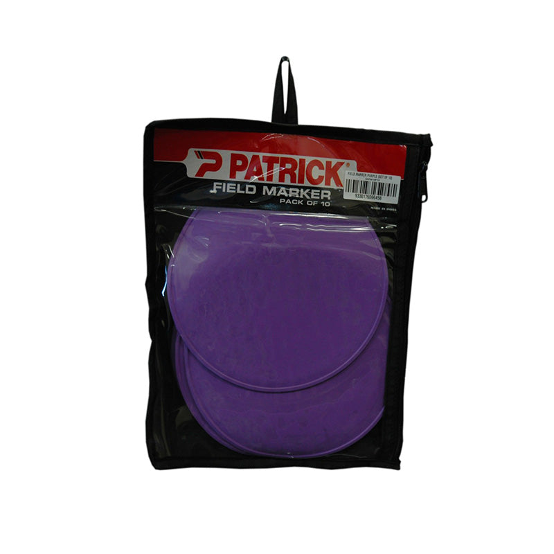 FLAT FIELD MARKER DISCS - SET 10 PATRICK TRAINING EQUIPMENT