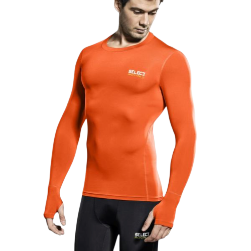 ORANGE SELECT COMPRESSION TOP LONG SLEEVE – Everything Football